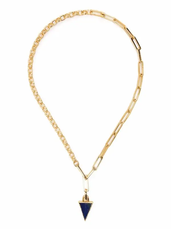 MISSOMA Triangle Gemstone Chain-link Necklace