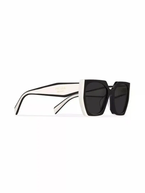 Prada Logo-detail Square Frame Sunglasses