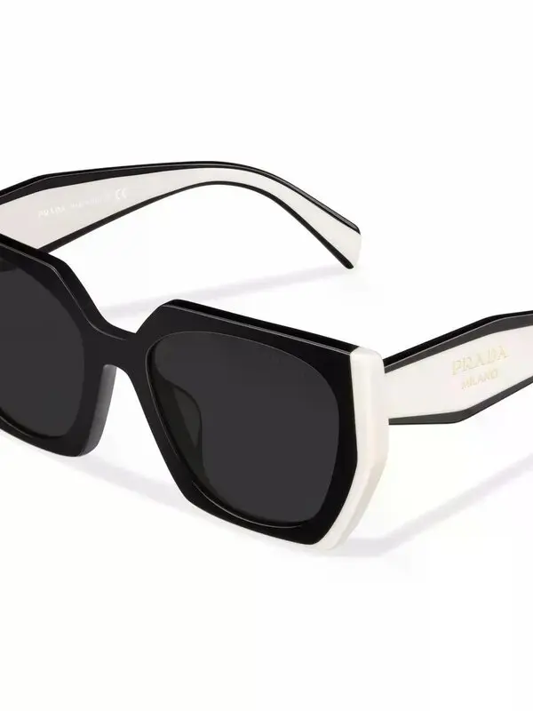 Prada Logo-detail Square Frame Sunglasses