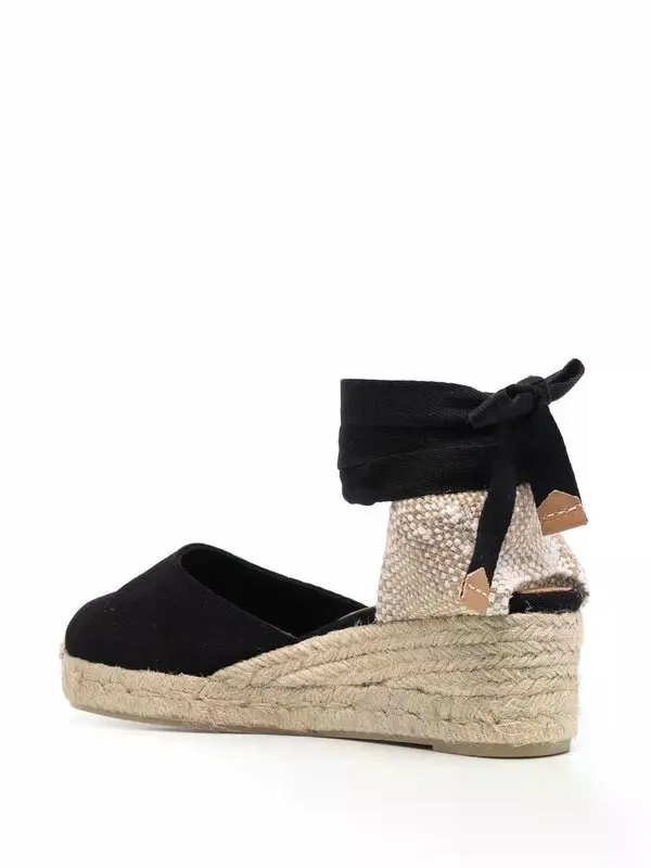 CastaÑer 50mm Carina Espadrilles - Black