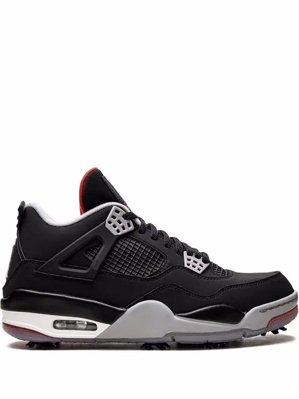 JORDAN Air 4 Golf Bred Sneakers - Black