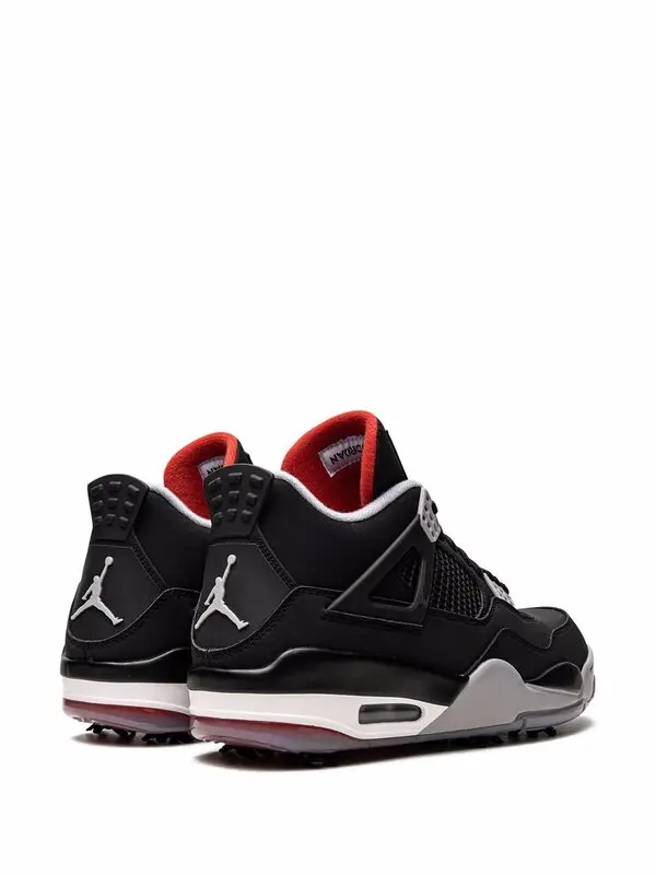 JORDAN Air 4 Golf Bred Sneakers - Black