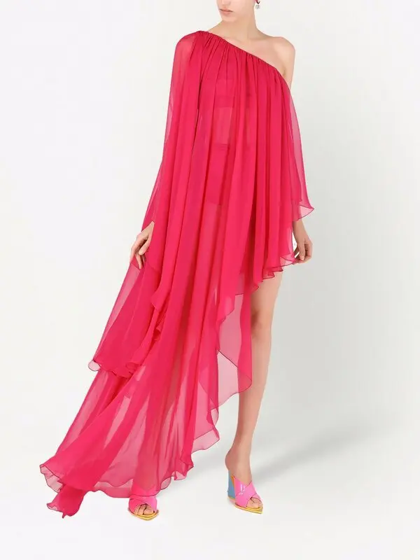 Dolce & Gabbana One-shoulder Draped Dress
