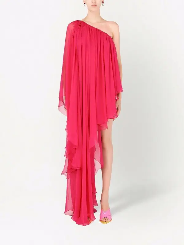 Dolce & Gabbana One-shoulder Draped Dress