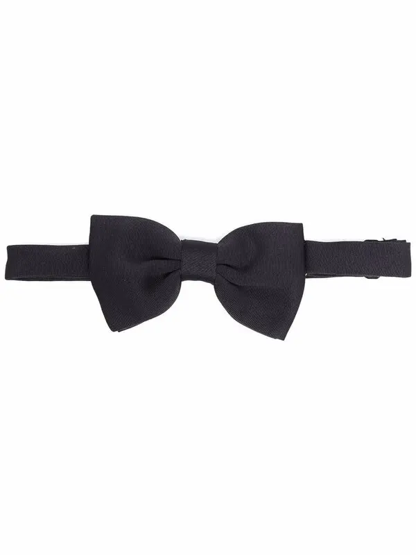 Tagliatore Ribbed Bow Tie - Blue