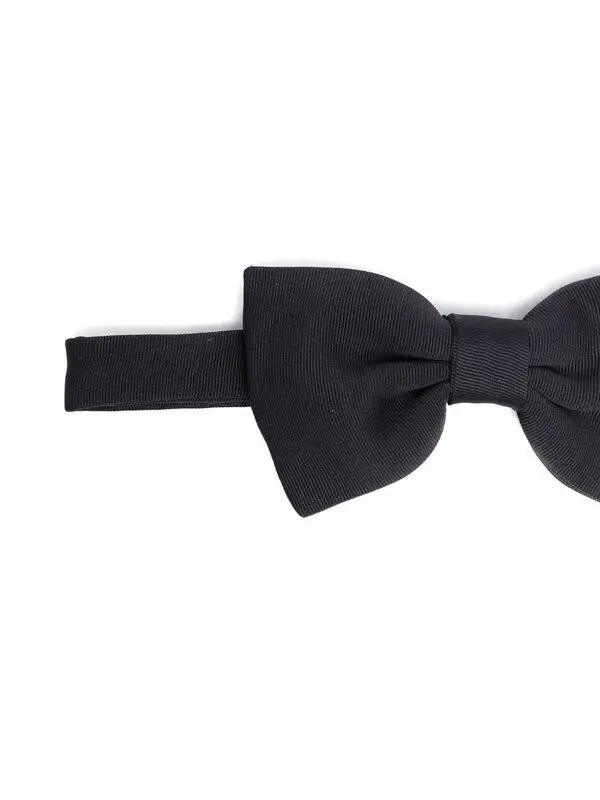 Tagliatore Ribbed Bow Tie - Blue