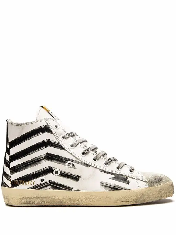 GOLDEN GOOSE Francy High-top Sneakers - White