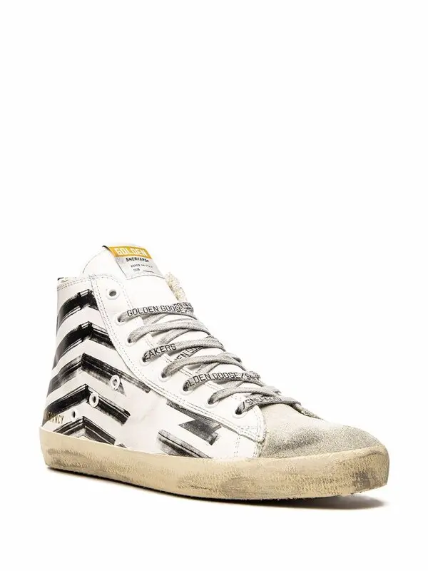 GOLDEN GOOSE Francy High-top Sneakers - White
