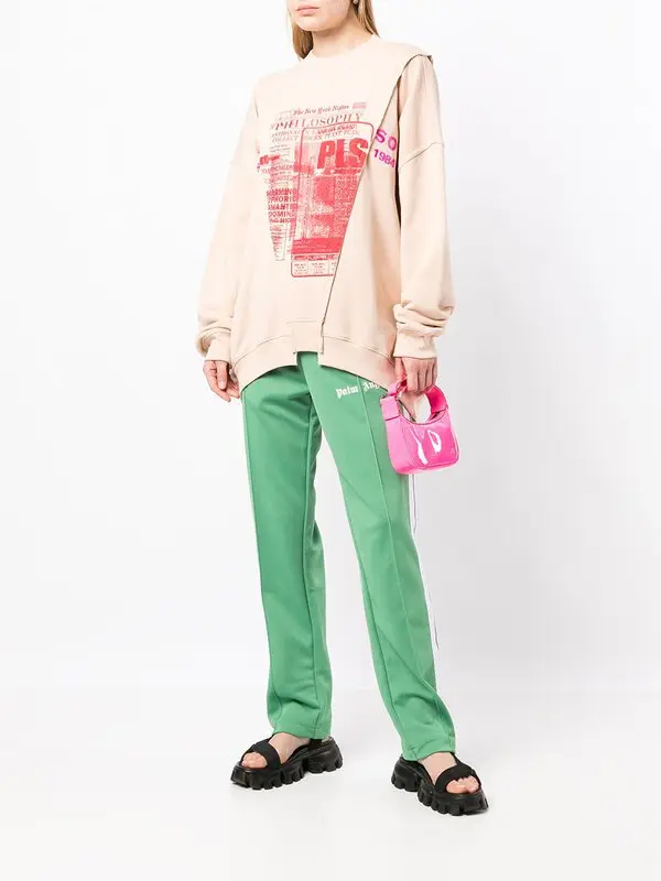 Philosophy Di Lorenzo Serafini Deconstructed Graphic Print Sweatshirt