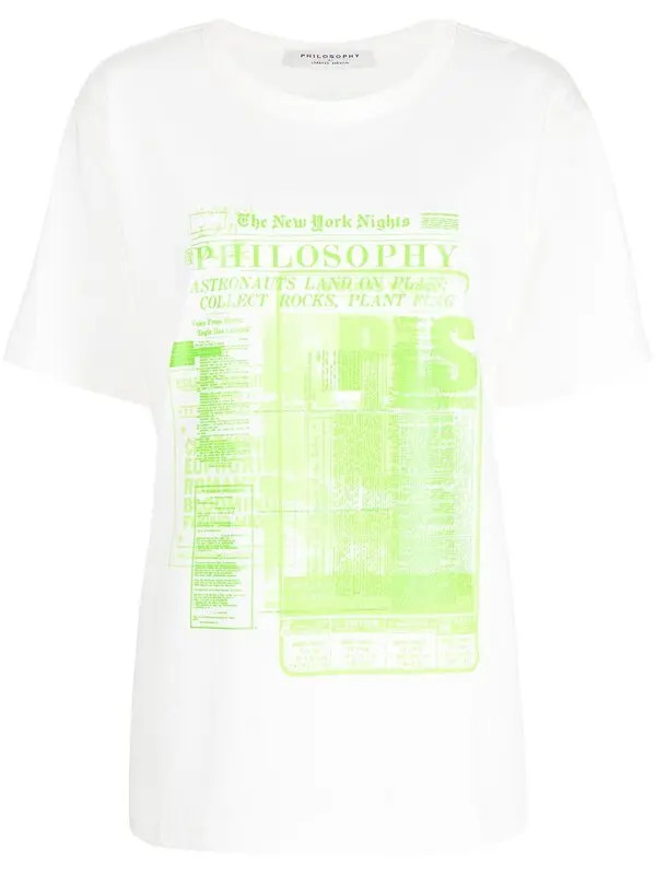 Philosophy Di Lorenzo Serafini Graphic Logo-print T-shirt - White
