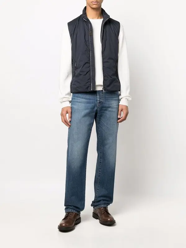 MOORER High-neck Zip-up Gilet
