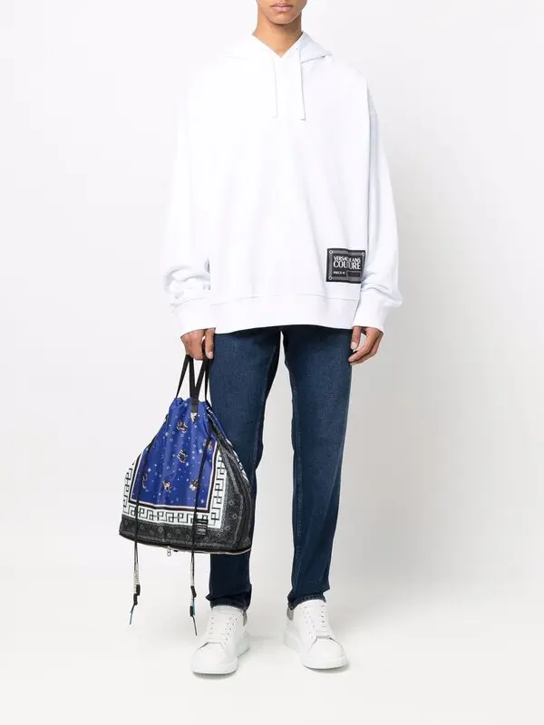 Versace Straight-leg Cotton-blend Jeans
