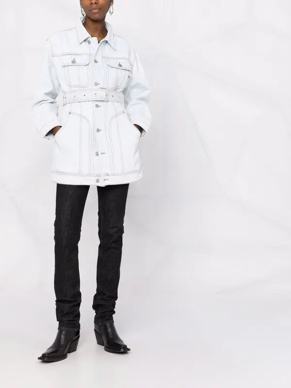 DIESEL® De-flaminia Belted Denim Jacket