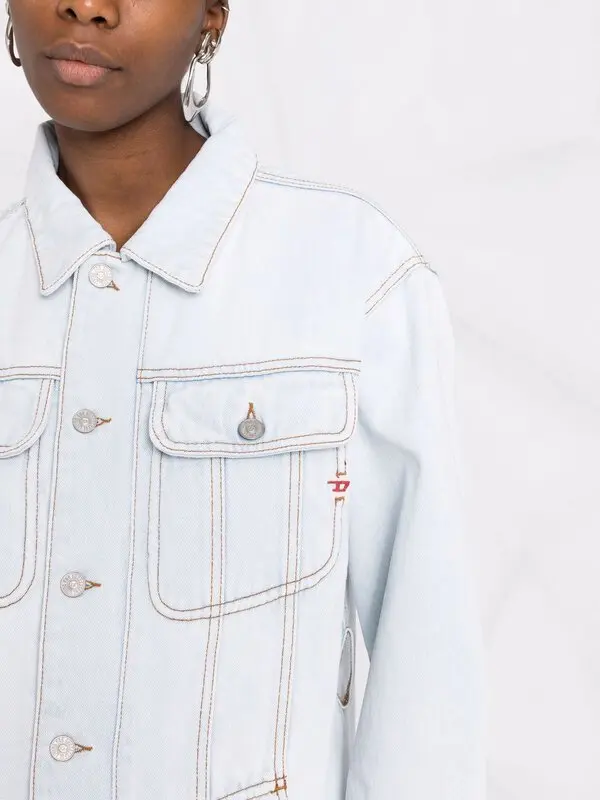 DIESEL® De-flaminia Belted Denim Jacket