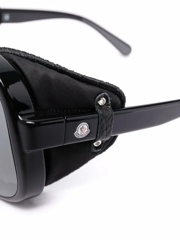 Moncler Diffractor Pilot-frame Sunglasses - Black