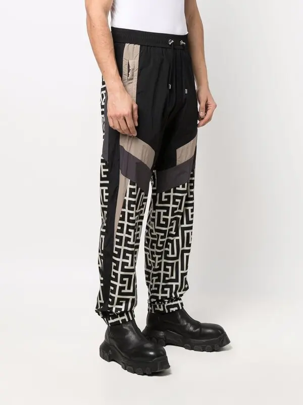 Balmain Colour-blocked Monogram Track Pants