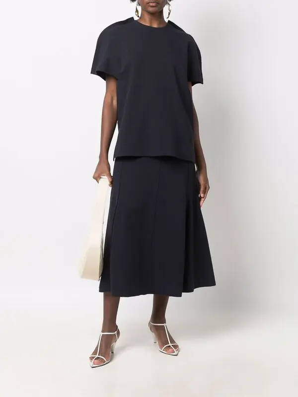 JIL SANDER Sculpted Short-sleeve Blouse