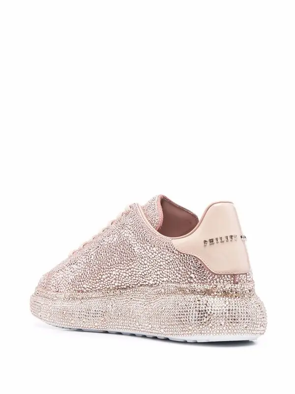 Philipp Plein Runner Full-strass Sneakers - Pink