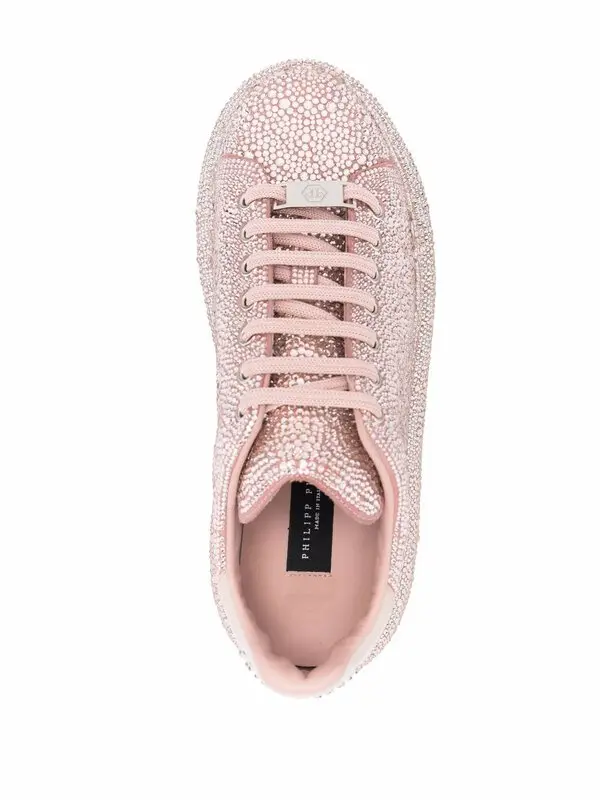 Philipp Plein Runner Full-strass Sneakers - Pink