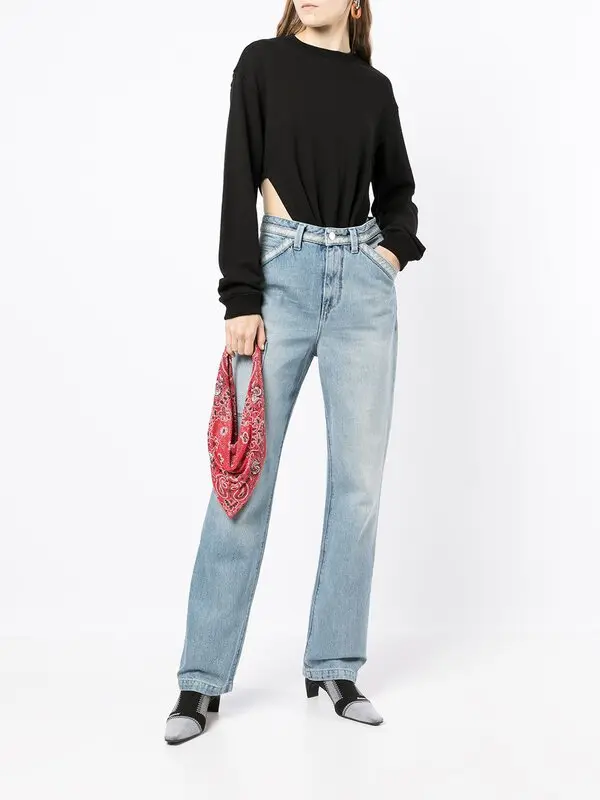 RtA Multi-pocket Straight Leg Jeans