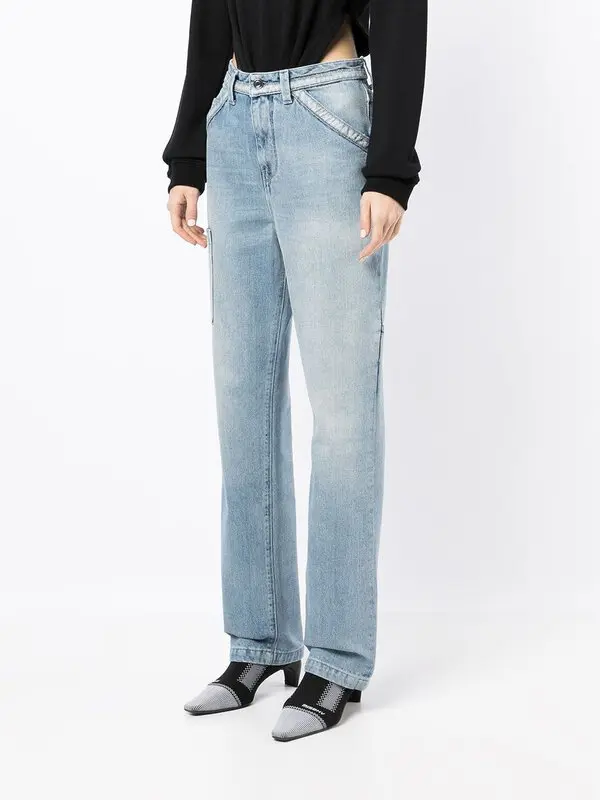 RtA Multi-pocket Straight Leg Jeans