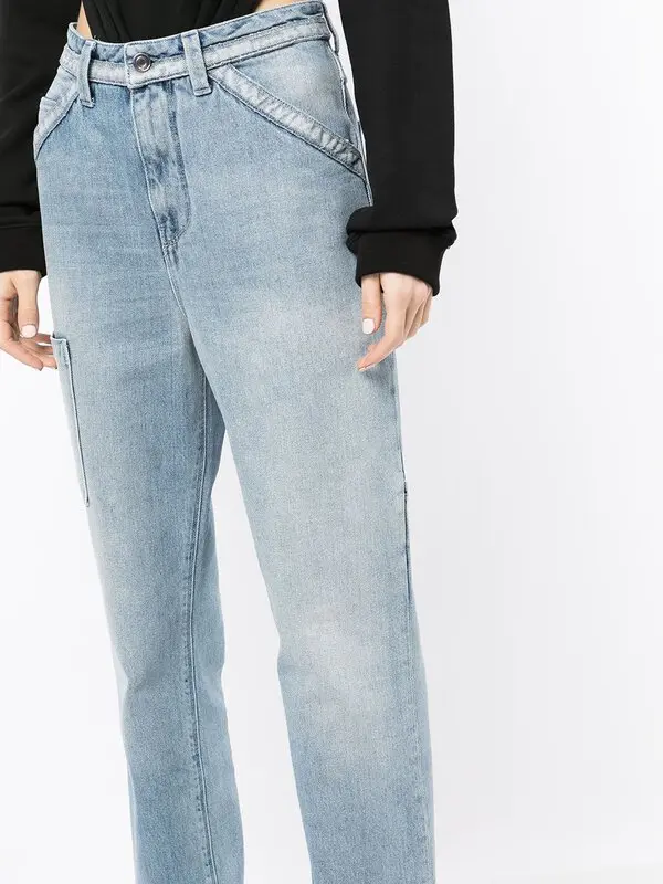 RtA Multi-pocket Straight Leg Jeans
