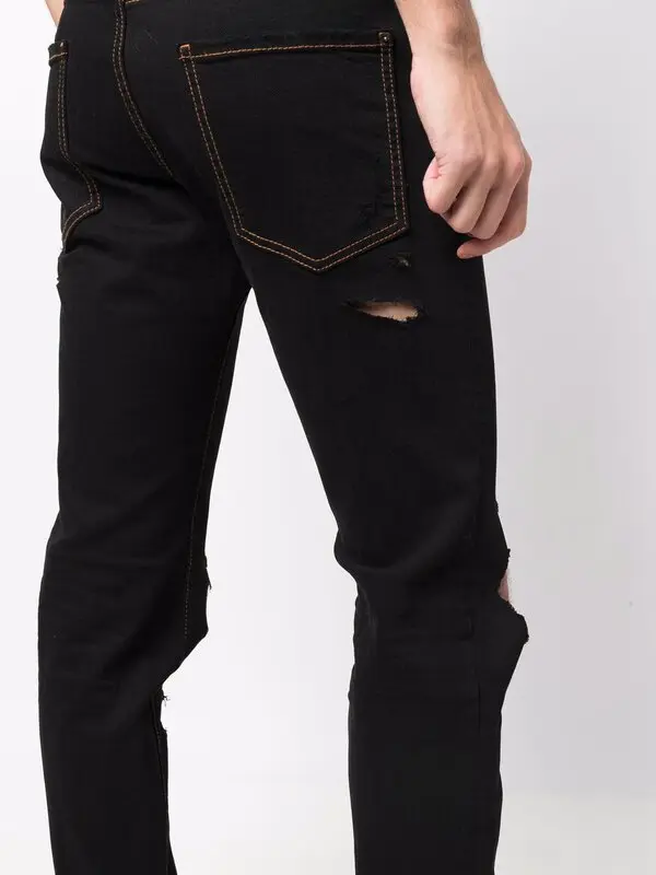 Dsquared2 Distressed Slim Jeans - Black