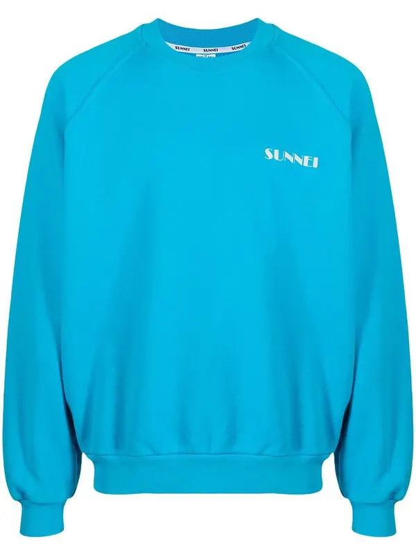 Sunnei Logo Print Crewneck Sweatshirt