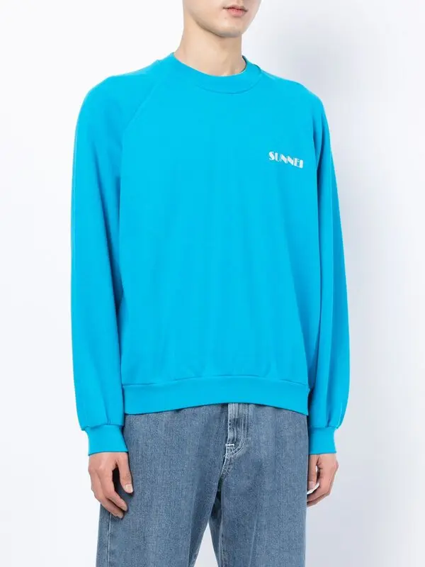 Sunnei Logo Print Crewneck Sweatshirt