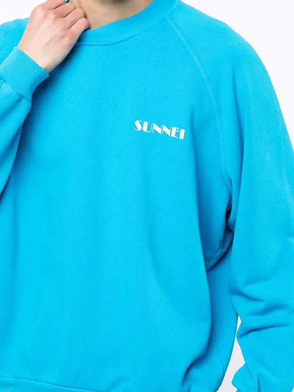 Sunnei Logo Print Crewneck Sweatshirt
