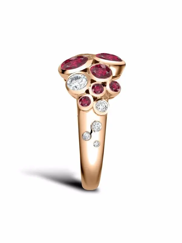 PRAGNELL 18kt Rose Gold Ruby And Diamond Ring