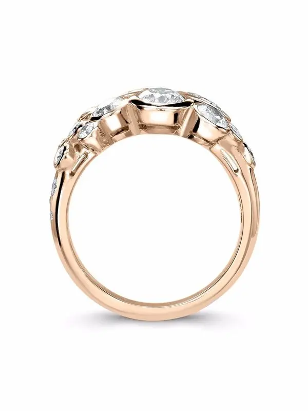 PRAGNELL 18kt Rose Gold Diamond Bubbles Ring