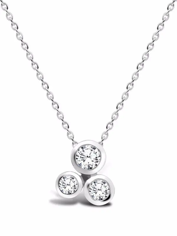 PRAGNELL 18kt White Gold Diamond Chain Necklace - Silver