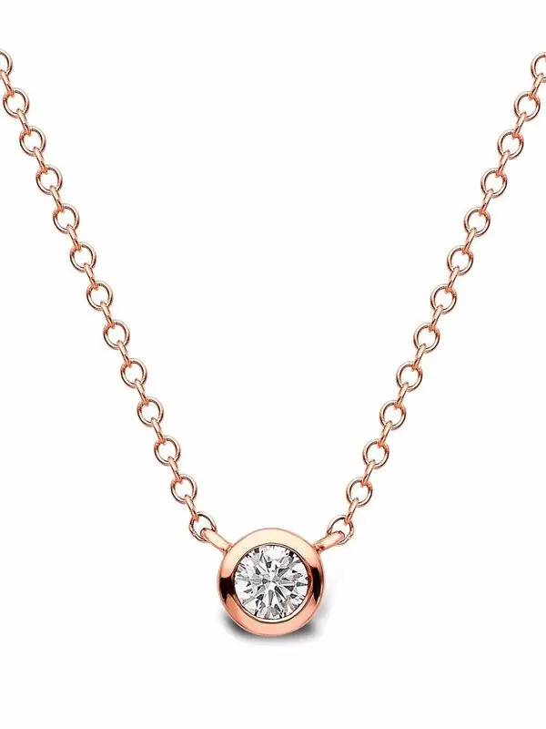 PRAGNELL 18kt Rose Gold Sundance Diamond Necklace - Pink