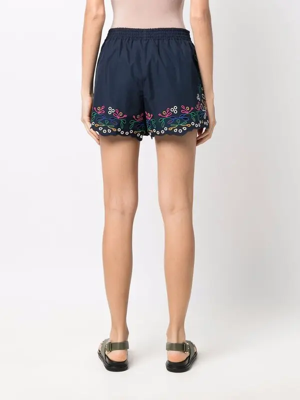Chloé Broderie Anglaise Mini Shorts