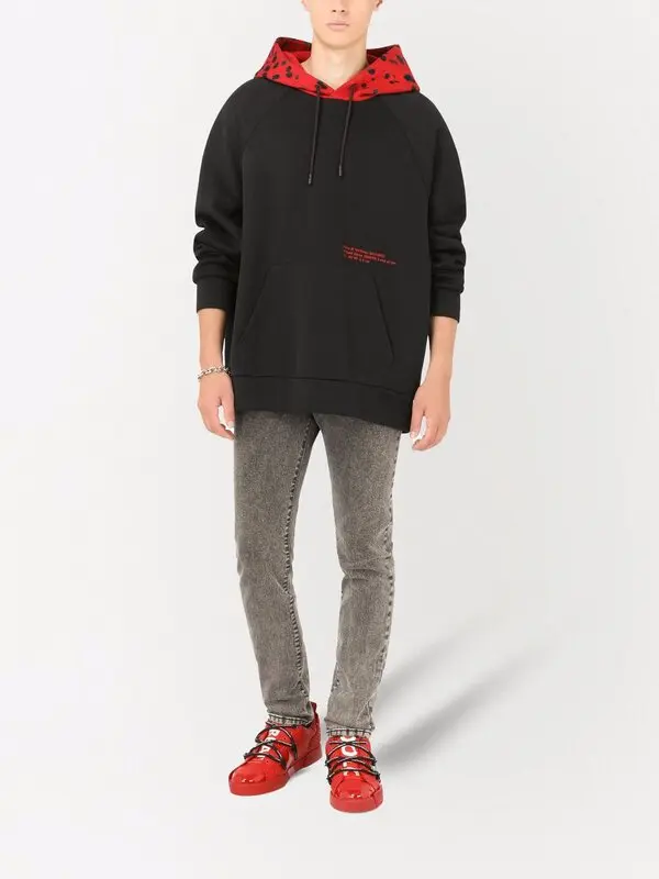 Dolce & Gabbana Leopard-hood Hoodie