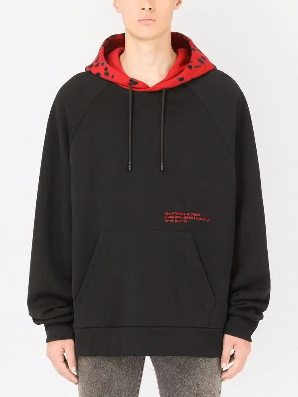Dolce & Gabbana Leopard-hood Hoodie