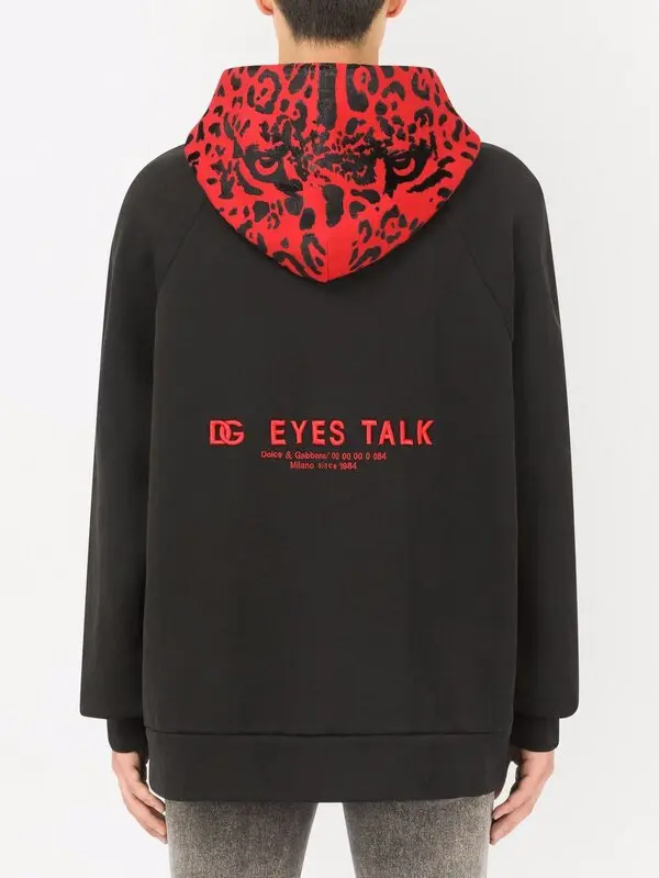 Dolce & Gabbana Leopard-hood Hoodie