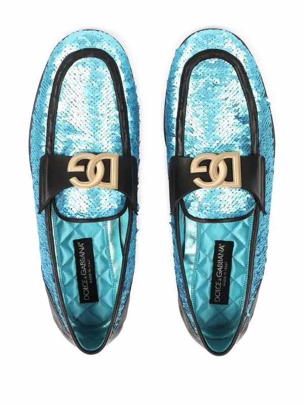 Dolce & Gabbana Ariosto Sequin-embellished Slippers