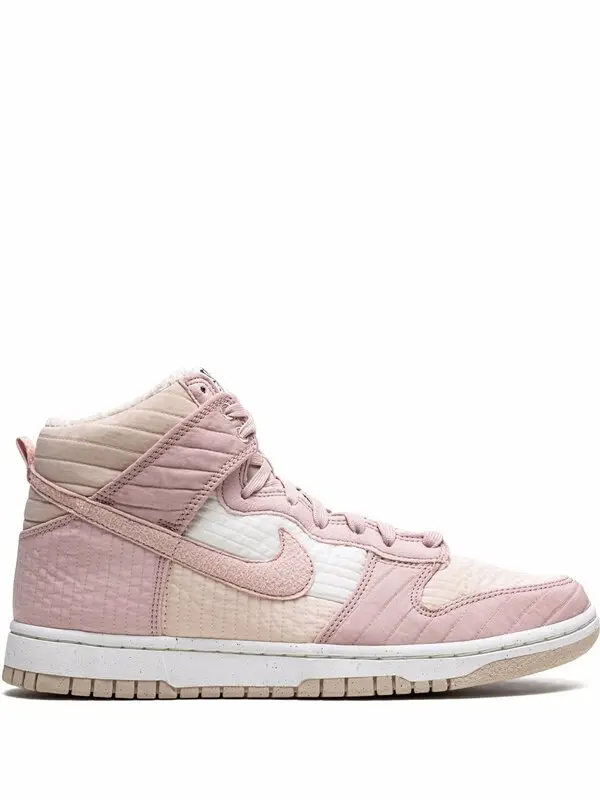 Nike Dunk High Next Nature Toasty Oxford Sneakers - Pink