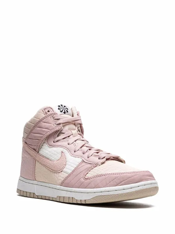 Nike Dunk High Next Nature Toasty Oxford Sneakers - Pink