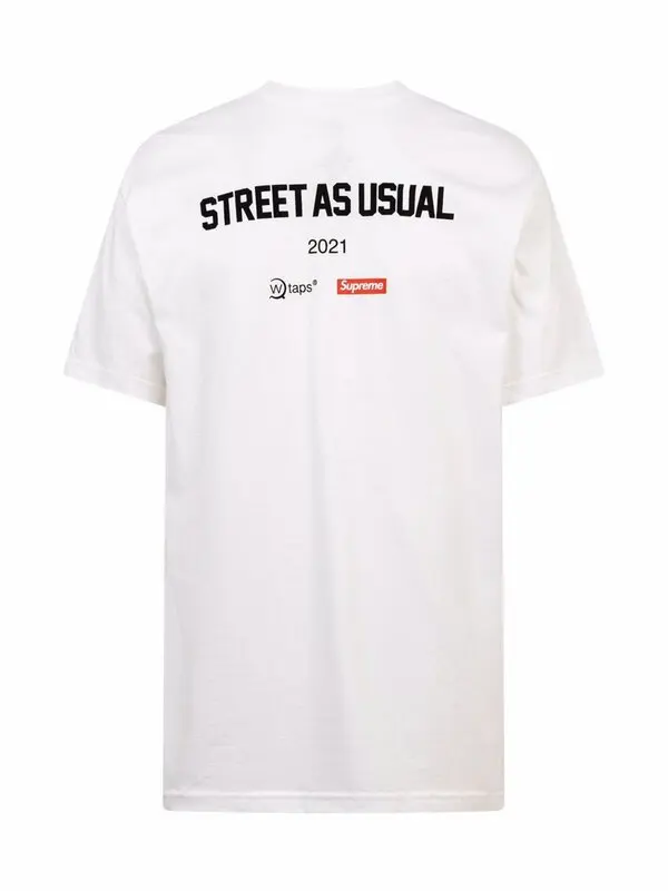 Supreme X Wtaps Sic'em Crew Neck T-shirt - White