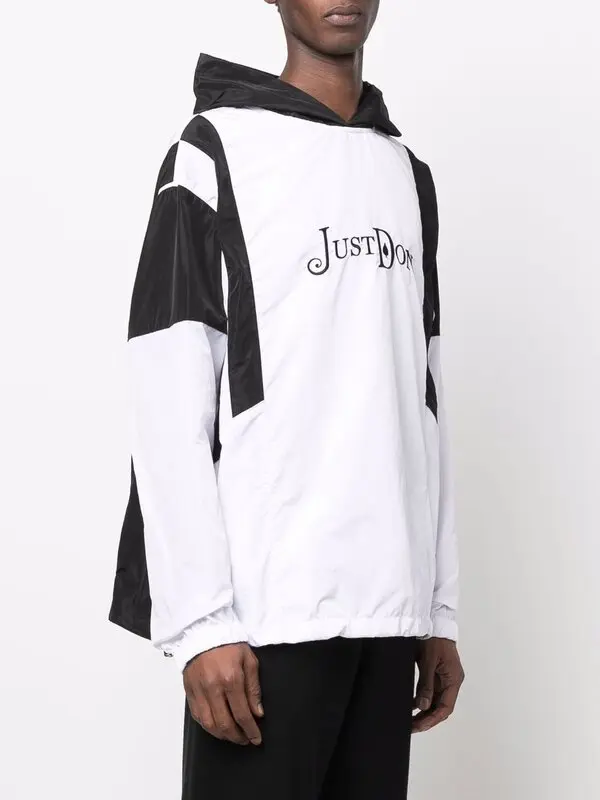 JUST DON Logo-embroidered Hoodie