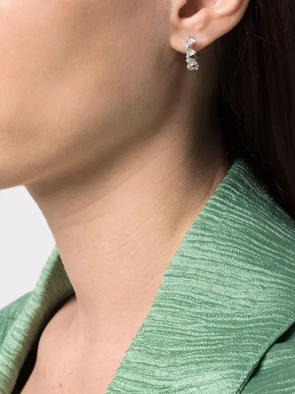 SWAROVSKI Matrix Mini Hoop Earrings