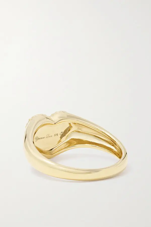 Yvonne Léon 9-karat Malachite And Diamond Signet Ring
