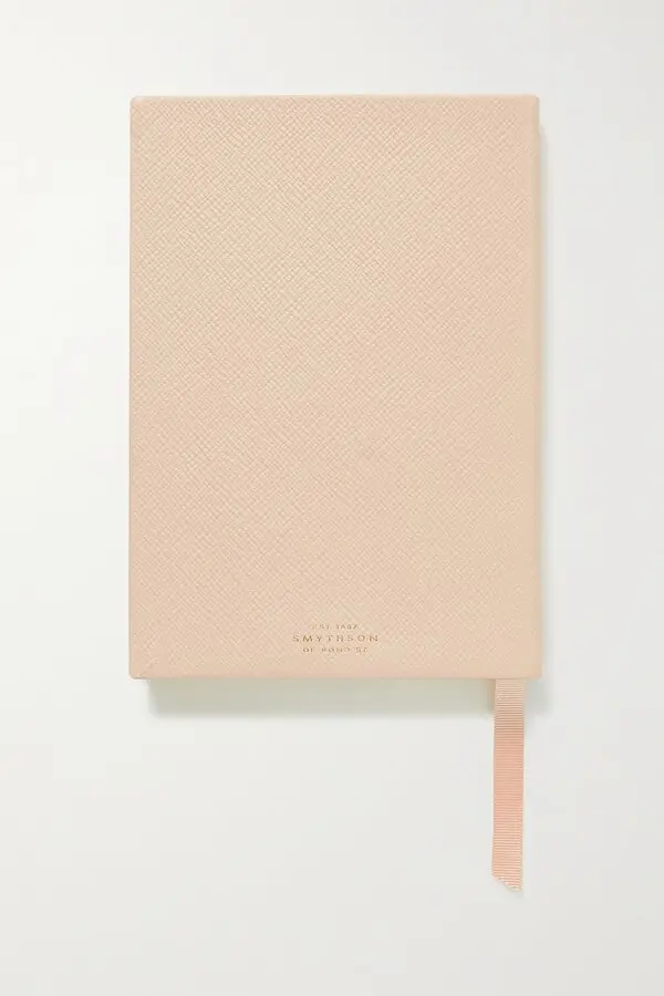 Smythson Panama Textured-leather Notebook