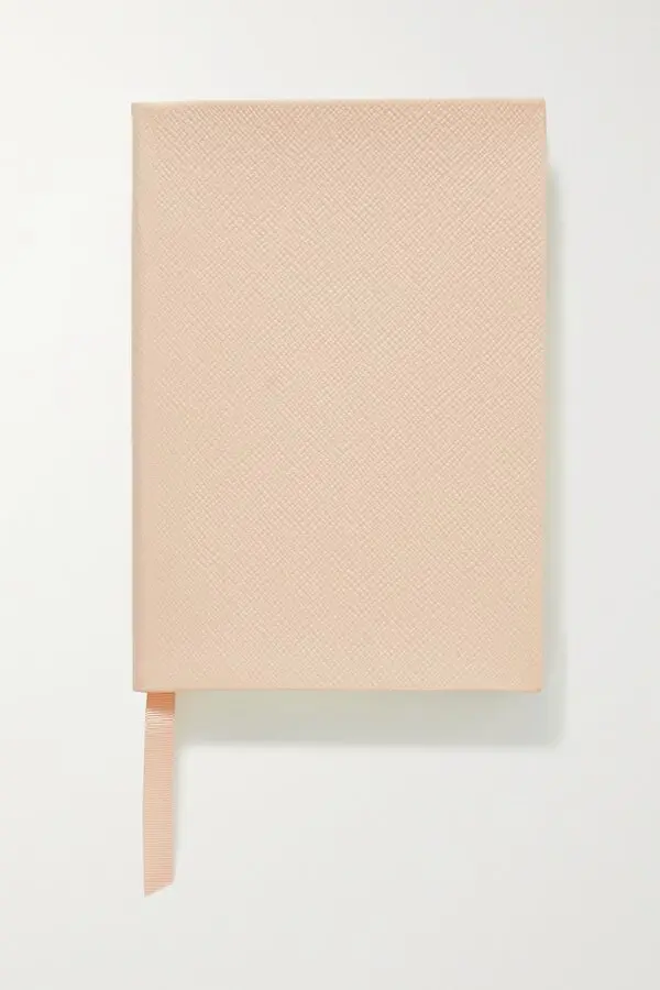 Smythson Panama Textured-leather Notebook