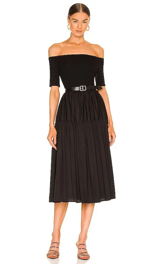 Enza Costa Half Sleeve Off-shoulder Top