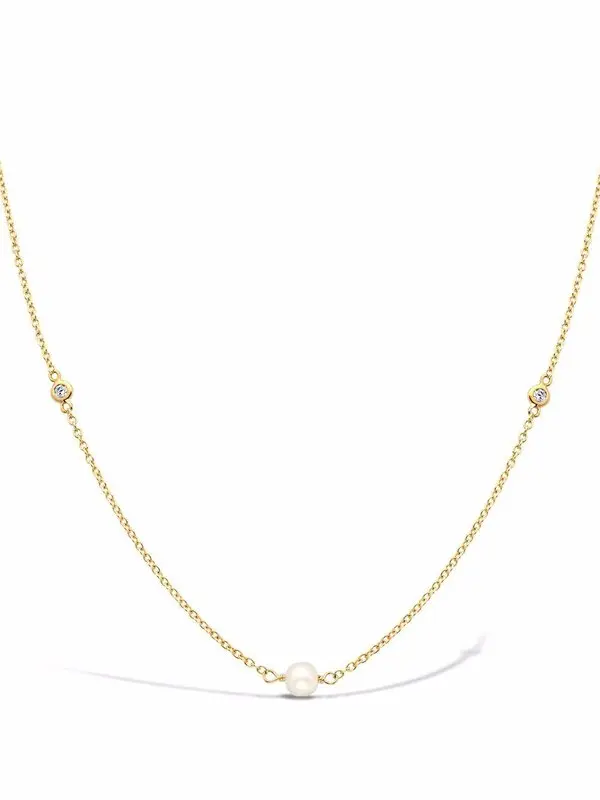 PRAGNELL 18kt Yellow Sundance Pearl And Diamond Necklace - Gold
