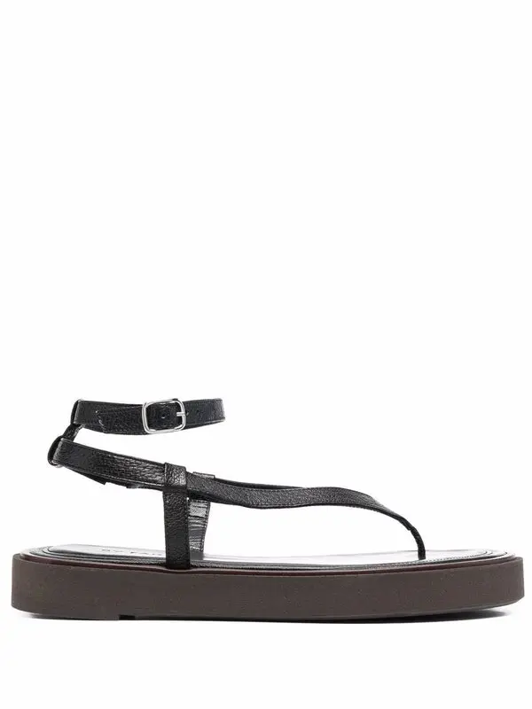 By Far Cece Wraparound Sandals - Black